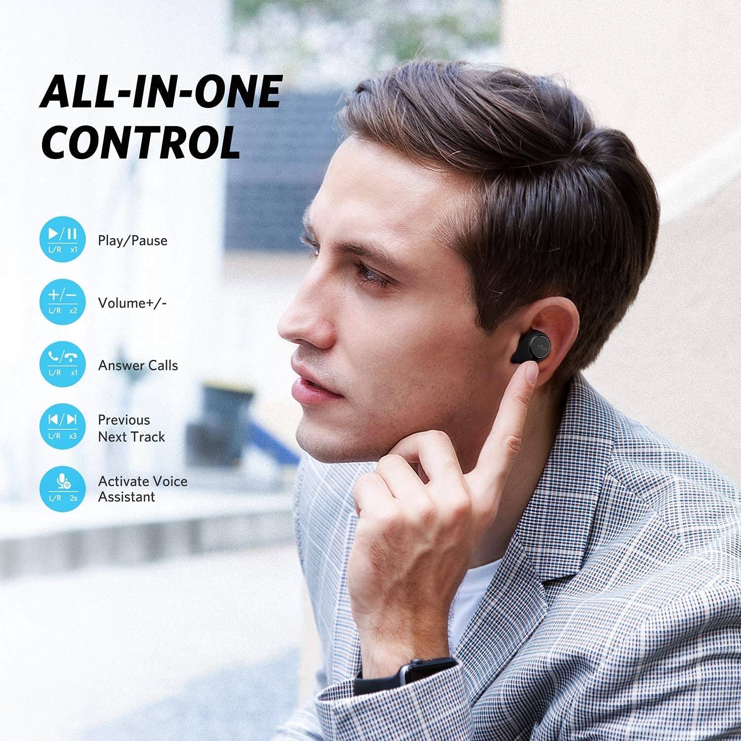EarFun [2020 CES Award] Free Bluetooth 5.0 Earbuds with Wireless Charging Case Free Pro 2 Hybrid Active Noise Cancelling Bluetooth 5.2 Earphones with 6 Mics, Stereo Sound Deep Bass
