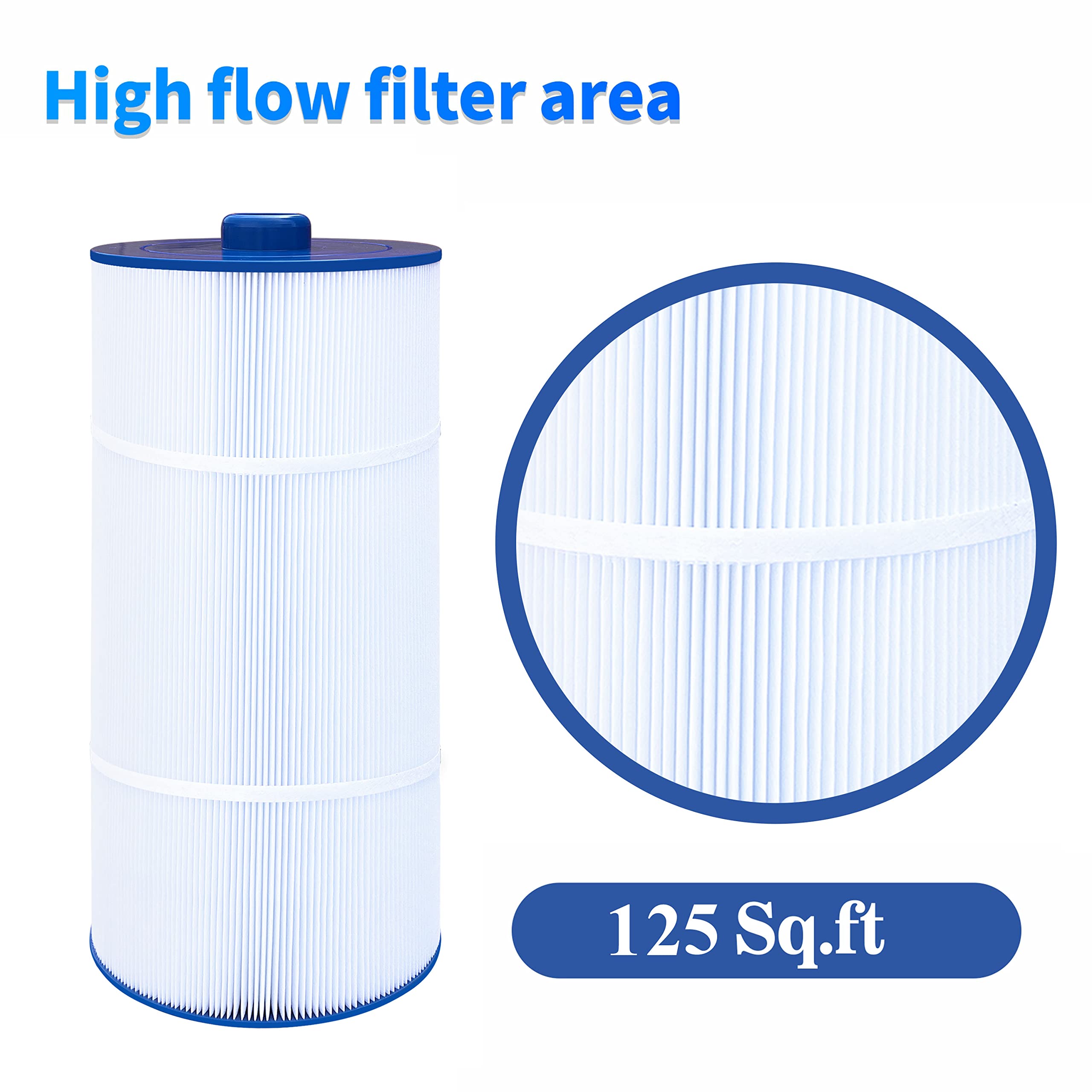 Cryspool Spa Filter Compatible with 6540-488,Sundance Double End 120, PSD125-2000, C-8326, FC-2780, Magnum SU125,125 sq.ft, 1 Pack