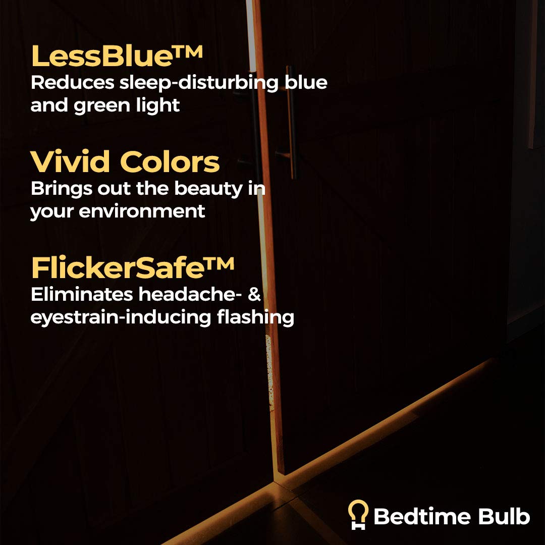 Bedtime Bulb Low-Blue Light Bulb for Healthy Sleep and Baby