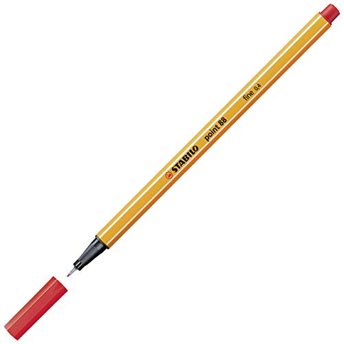 Stabilo Point 88 Fineliner Pens, 0.4 mm - 20-Color Plastic Case Set, 1 Count (Pack of 1)