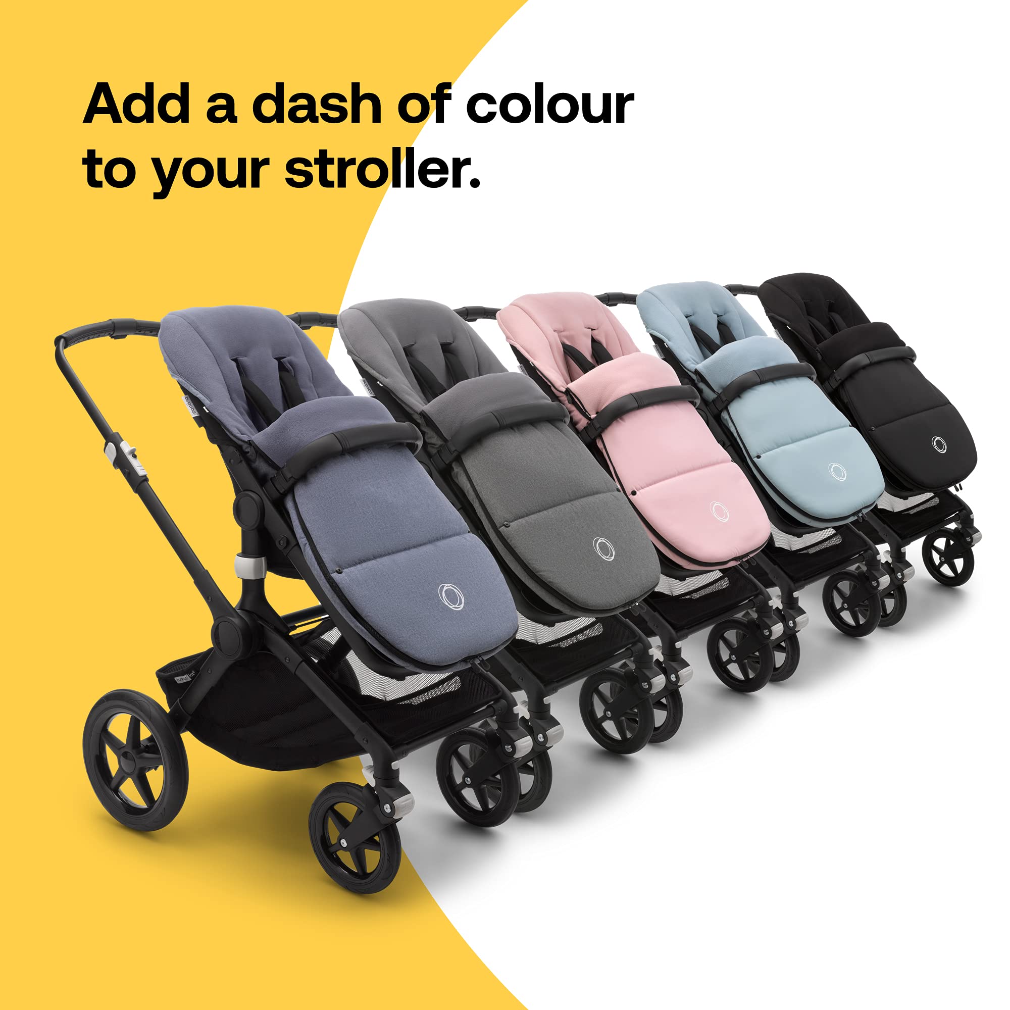 Bugaboo Footmuff – Keep Your Baby Warm– Universally Compatible with All Bugaboo Strollers - Vapor Blue