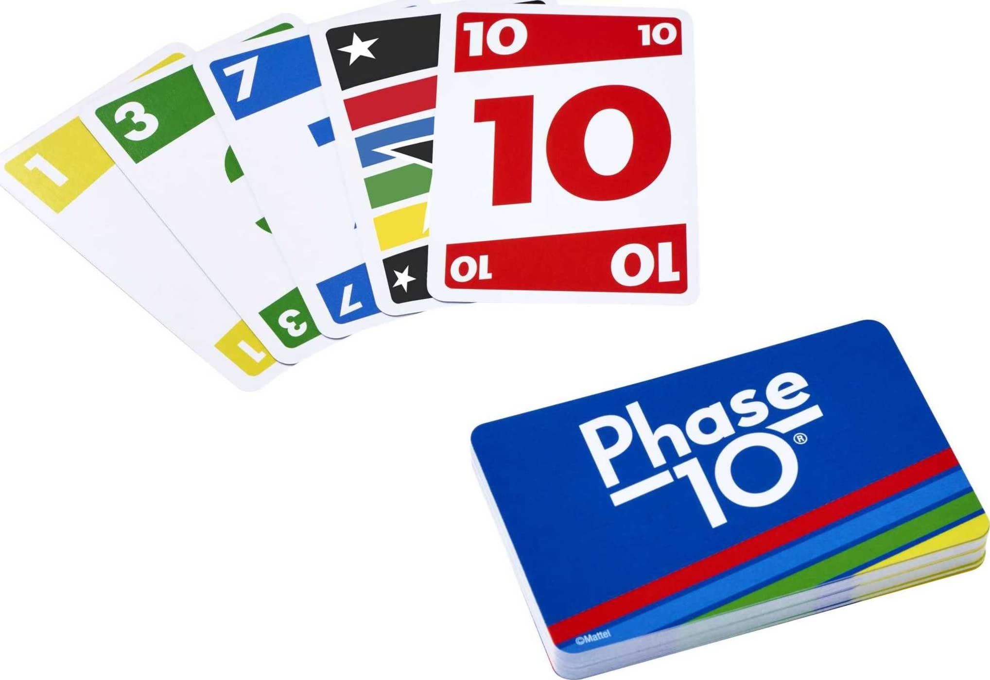 Mattel Games UNO, Phase 10 and Pic Flip Bundle, 3 Mattel Card Games in Decorative Storage Tin, For Kid, Family & Adult Game Night, 7 Years & Up