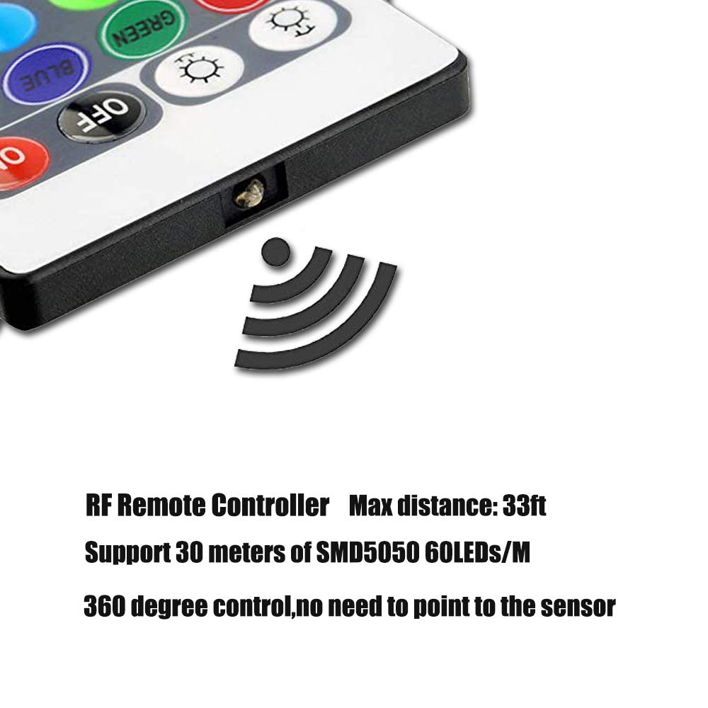 JOYLIT 28 Keys LED RF RGB Remote Controler for RGB SMD 3528 5050 LED Strip LED Lights Controller Input DC12V 30A