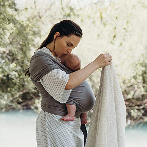 Boba Baby Wrap Grey and Boba X Denim Rain Soft Carrier Combo