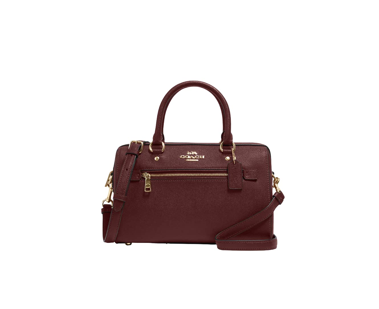 Coach Rowan Satchel Crossbody (IM/Black Cherry)