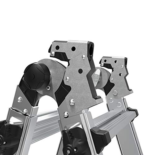 Little Giant Ladders, Epic, M22, 22 foot, Multi-Position Ladder, Aluminum, Type 1A, 300 lbs weight rating, (16822-818)