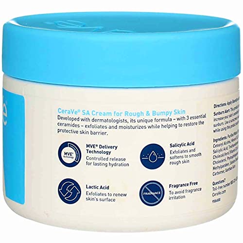 CeraVe Renewing SA Cream Duo - Hypoallergenic, Fragrance-Free, 24oz Total