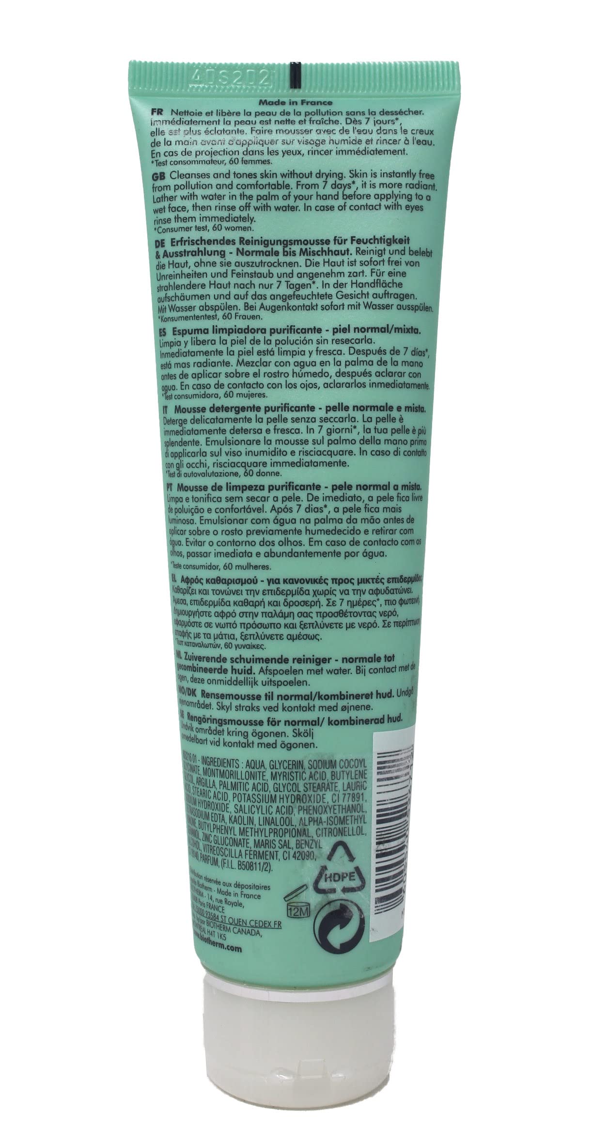 Biotherm Skin Oxygen Depolluting Cleanser, 5.07 Ounce