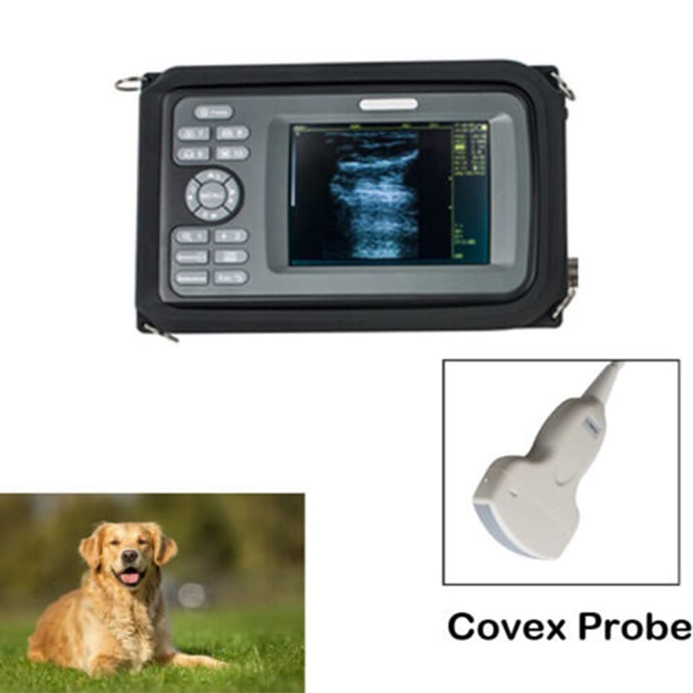 Colilove Vet Ultrasound Machine Portable Digital Handheld Veterinary Ultrasound Scanner with 3.5MHz Convex Probe for Pregnancy Check On Animals