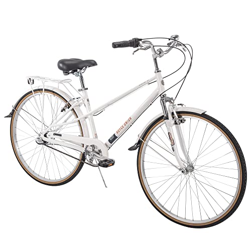 ROYCE UNION RMX 700c Womens 3-Speed Commuter Bike, 17" Aluminum Frame, White