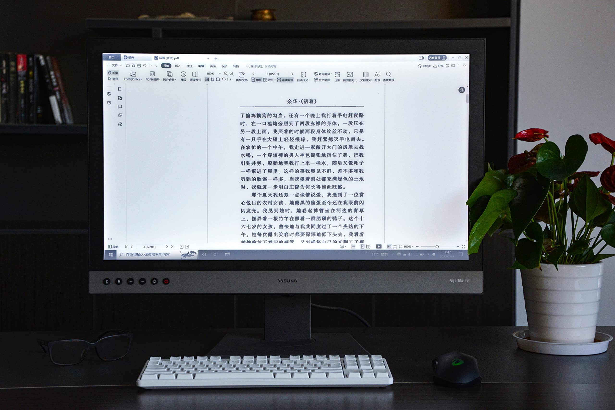 DASUNG 25.3" Paper Like 253 E-Ink Monitor with Front Light (Dark Knight Version)
