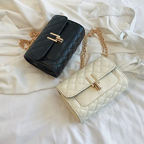 Chain Bag All-match Delicate Faux Leather Women Single-shoulder Diagonal Messenger Bag for Daily Use Shoulder Bag