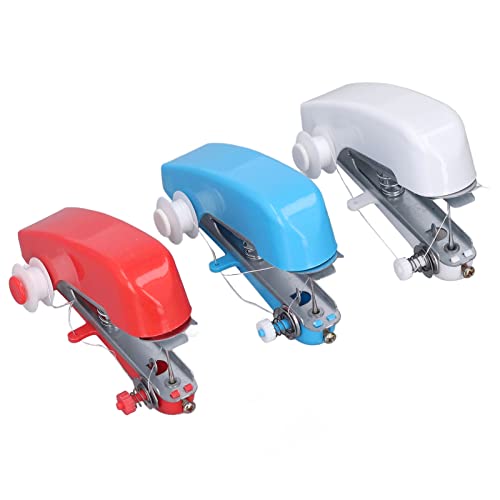 Mini Sewing Machine, Handheld Portable Hand Sewing Machine Handheld Sewing Machine Anti Rust Mini Portable Stitch Stapler for Home Outdoor Travelling