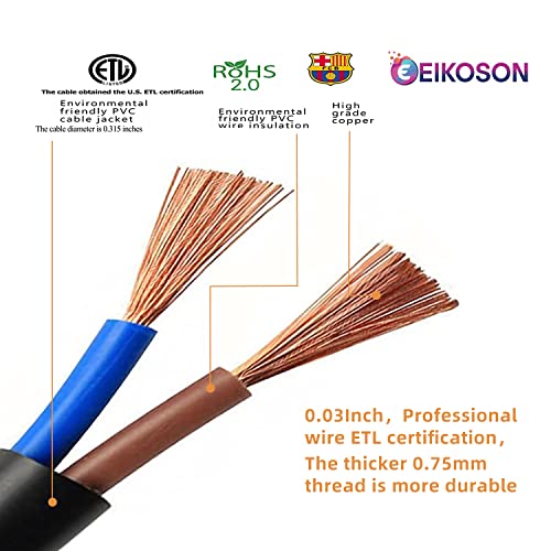 EIKOSON ๐๐๐ญ๐ป LED Outdoor String Lights with ๐ฎ๐ฐ Weatherproof Shatterproof Edison ๐ณ๐ฌ๐ซ ๐ฉ๐๐๐๐(2 ๐บ๐๐๐๐)๏ผCommercial Grade Waterproof Hanging Lights for Backyard Porch Balcony Party