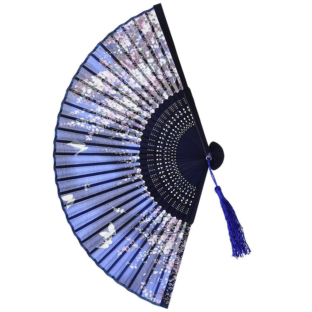 bvgfsahne Paper Fans Folding Pattern Wedding Silk Party Folding Dance Hand Held Flower Fan Folding Lace Tools & Home Improvement 45 Birthday Decorations for Women