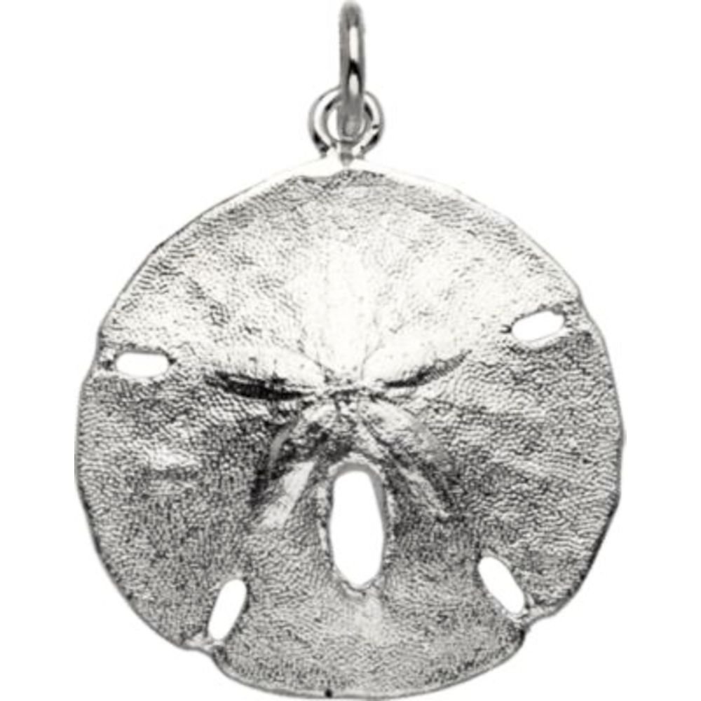 Bonyak Jewelry Sand Dollar Dangle Pendant in Sterling Silver