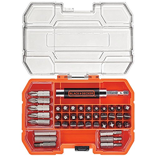 BLACK+DECKER Cordless Screwdriver with Screwdriver Bit Set, 42-Piece (AS6NG & BDA42SD)