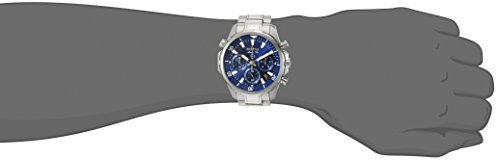 Bulova Men's Marine Star Series B Stainless Steel 6-Hand Chronograph Quartz Watch, Blue Dial Style: 96B256