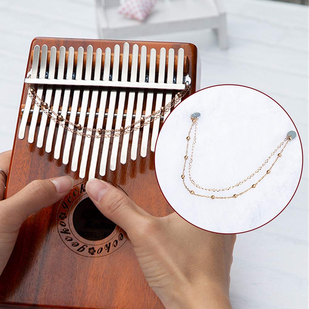 BEESCLOVER Tremolo Chain for Kalimba Piano Chain Sand Chain for Finger Piano Thumb Piano Sound Performance Improve Musical Chain Instrument -for ce