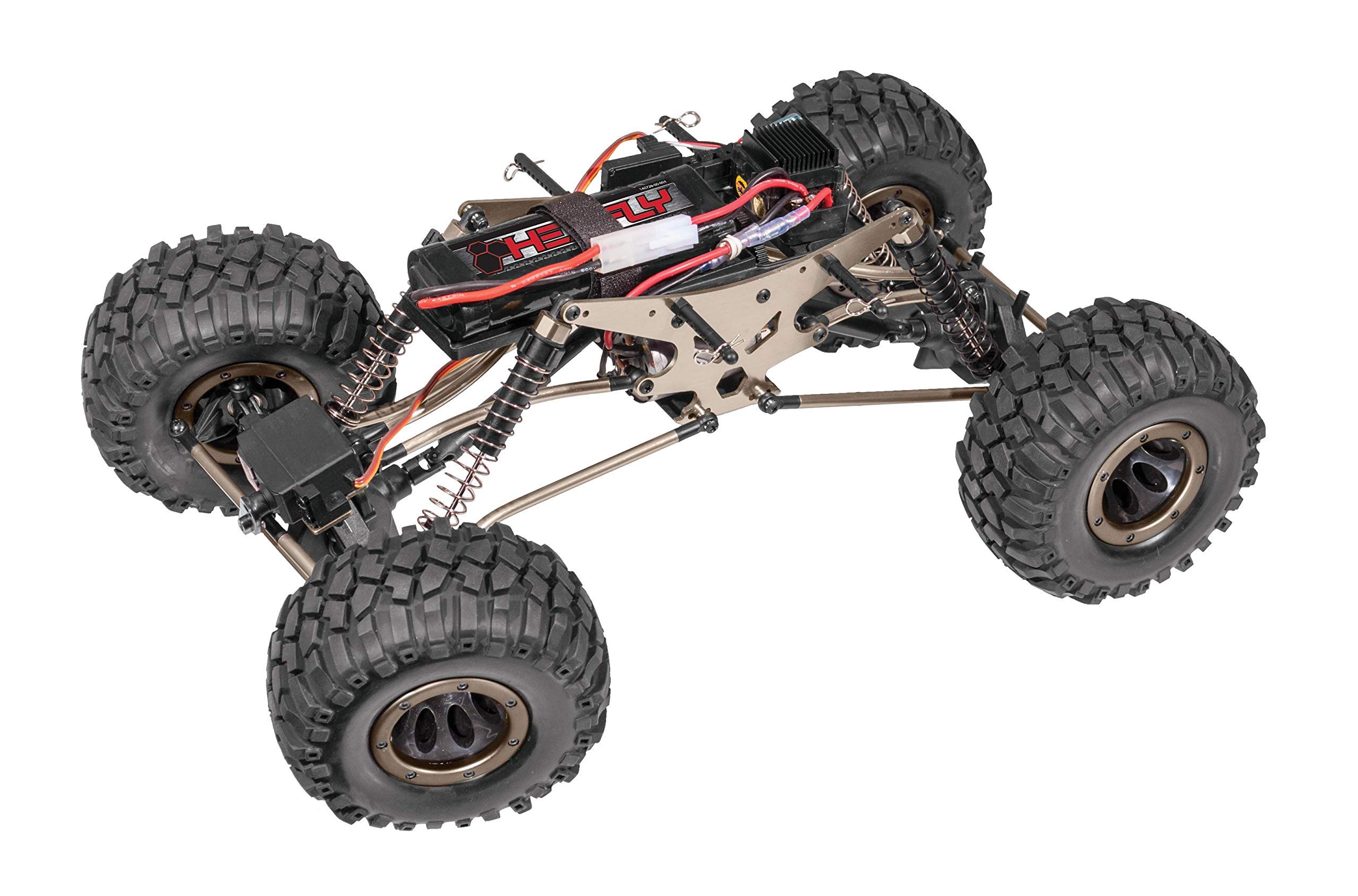 Redcat Racing Everest-10 Electric Rock Crawler with Waterproof Electronics, 2.4Ghz Radio Control (1/10 Scale), Red/Black