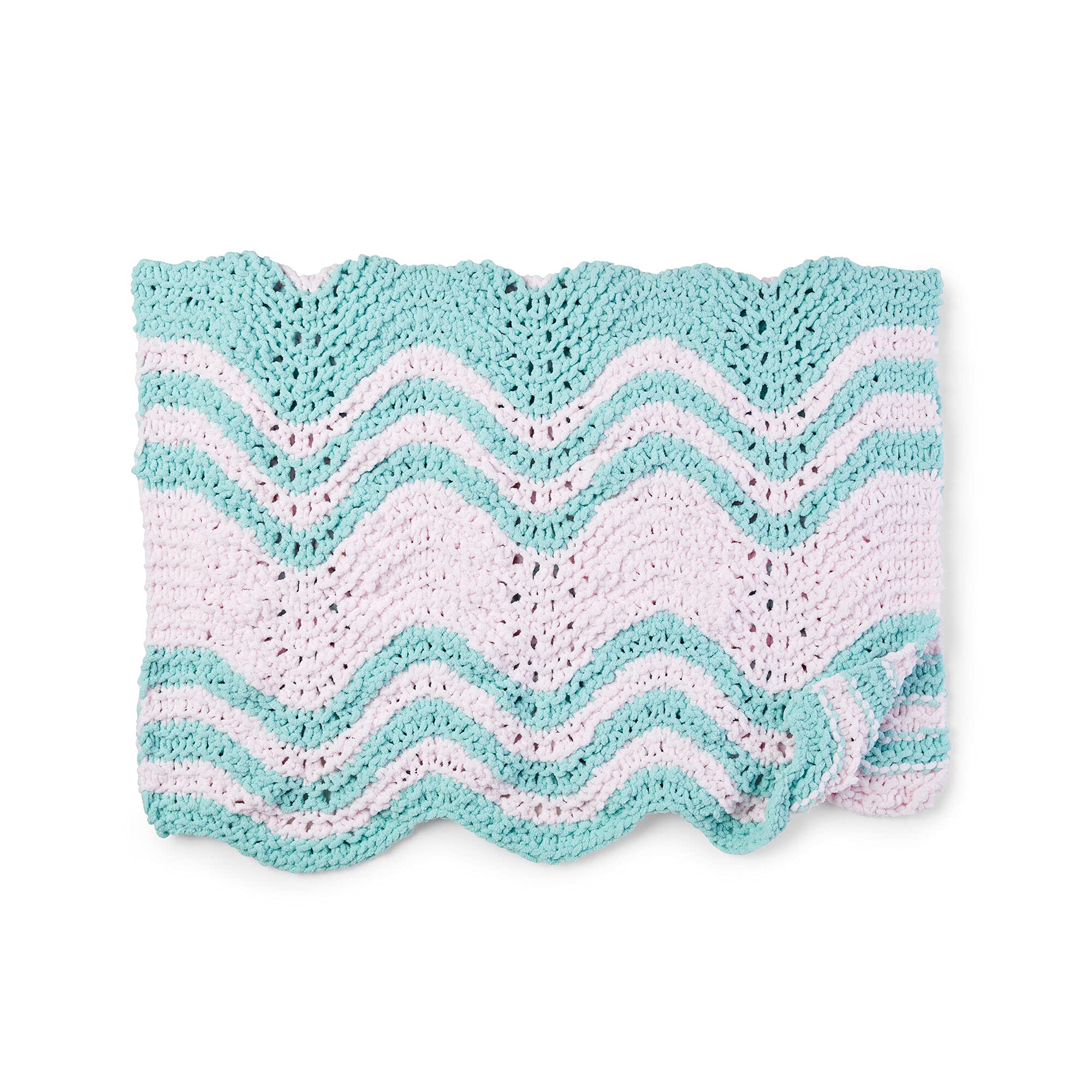 Bernat Baby Blanket Yarn - Big Ball (10.5 oz) - 2 Pack with Pattern Cards in Color (Seafoam)