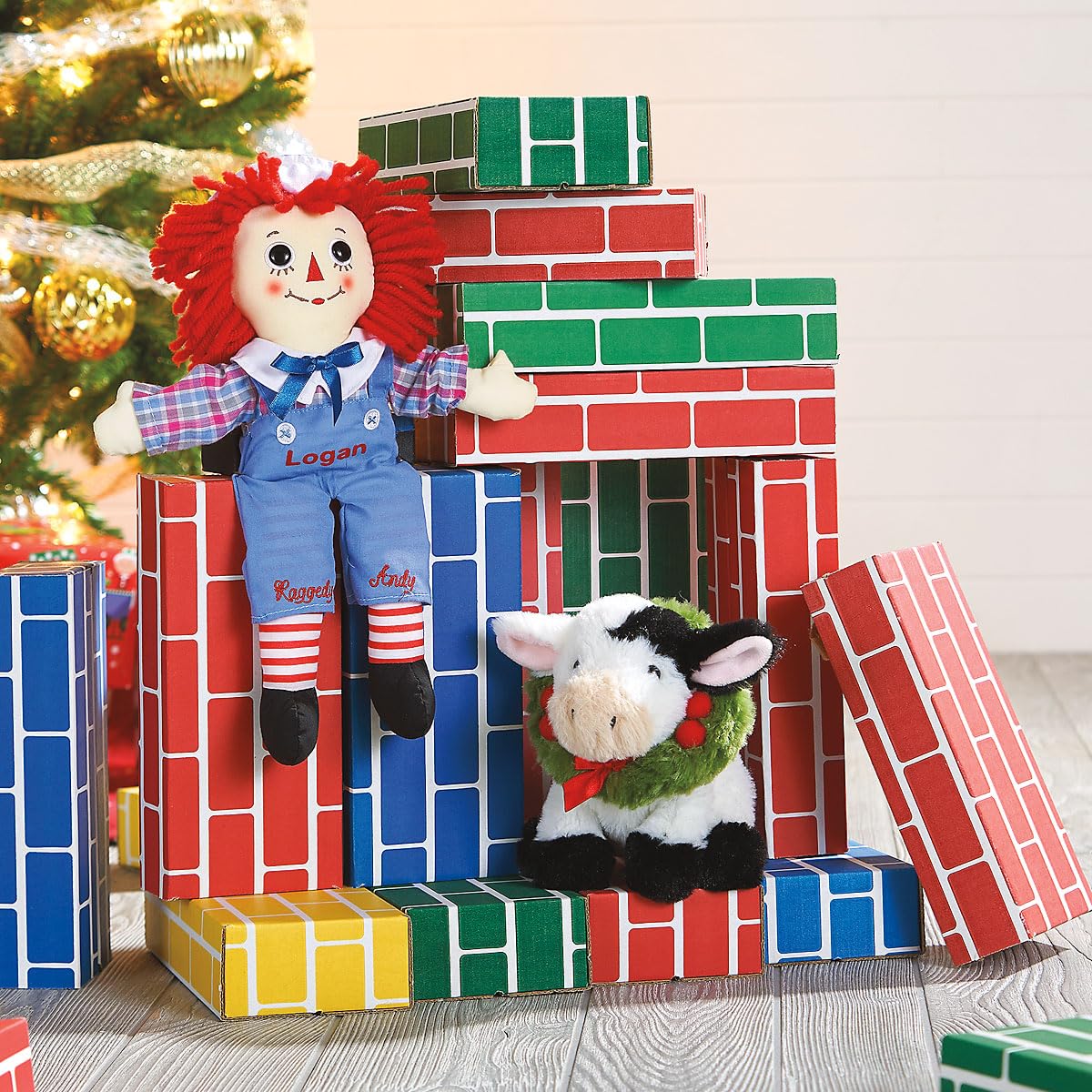 Lillian Vernon Primary Building Bricks - Kids Cardboard Bricks, Each 9" x 4" x 2" (Set of 24)