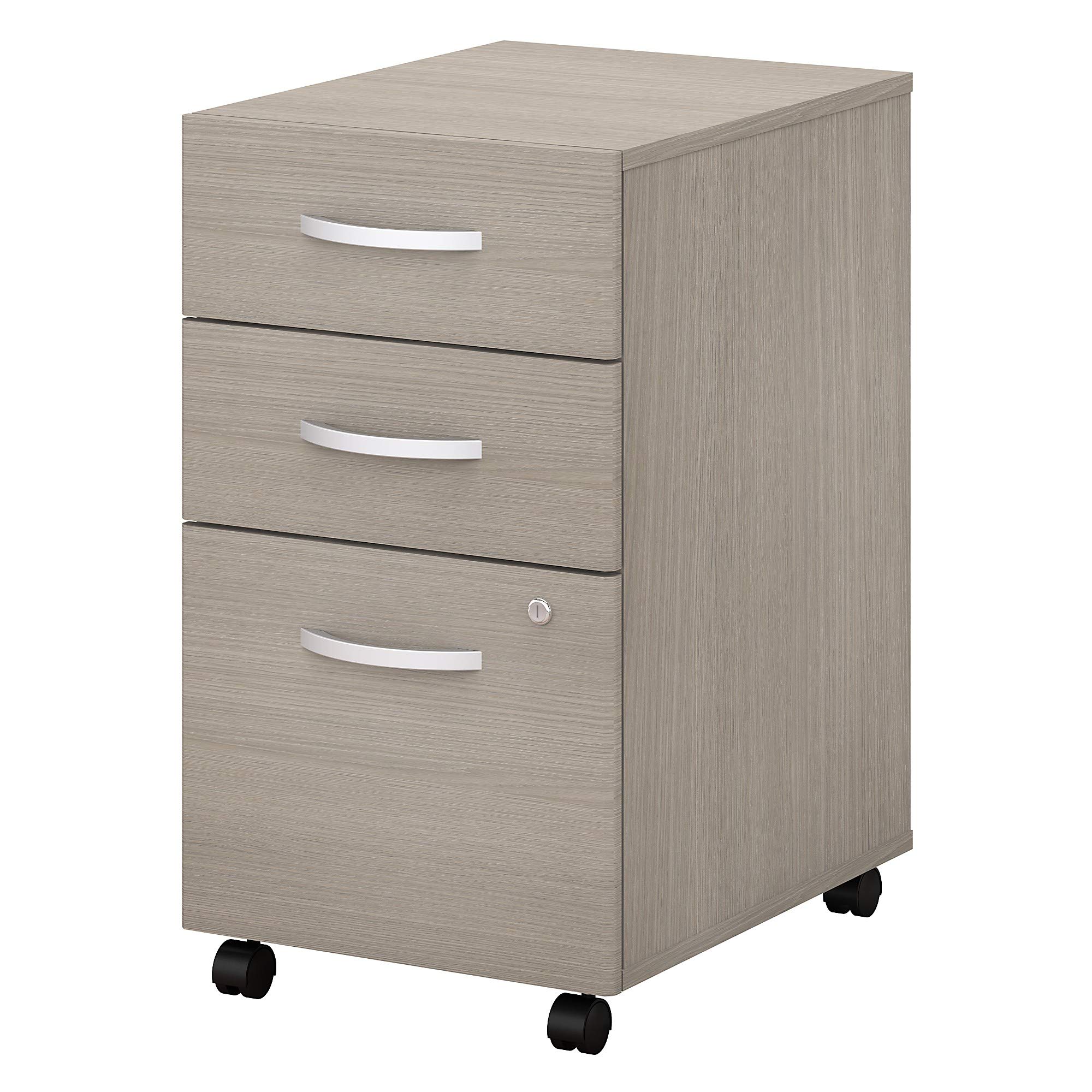 Bush Business Furniture Studio C 3 Drawer Mobile File Cabinet, Sand Oak
