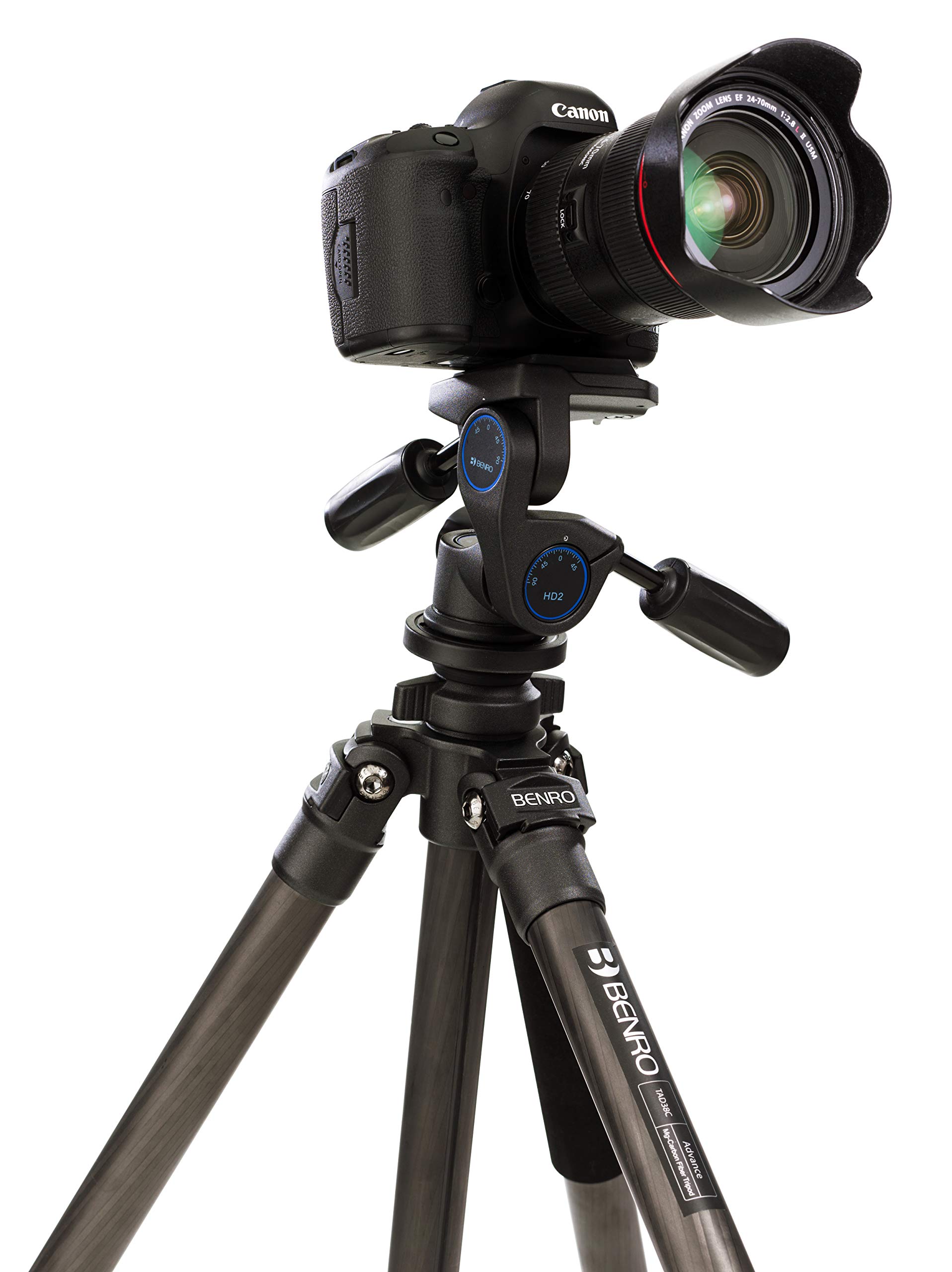 Benro Adventure 2 Series Carbon Fiber Tripod w/ B2 Ball Head (TAD28CB2),Black,Series 2/ 4 Section Kit w/ B2 Head
