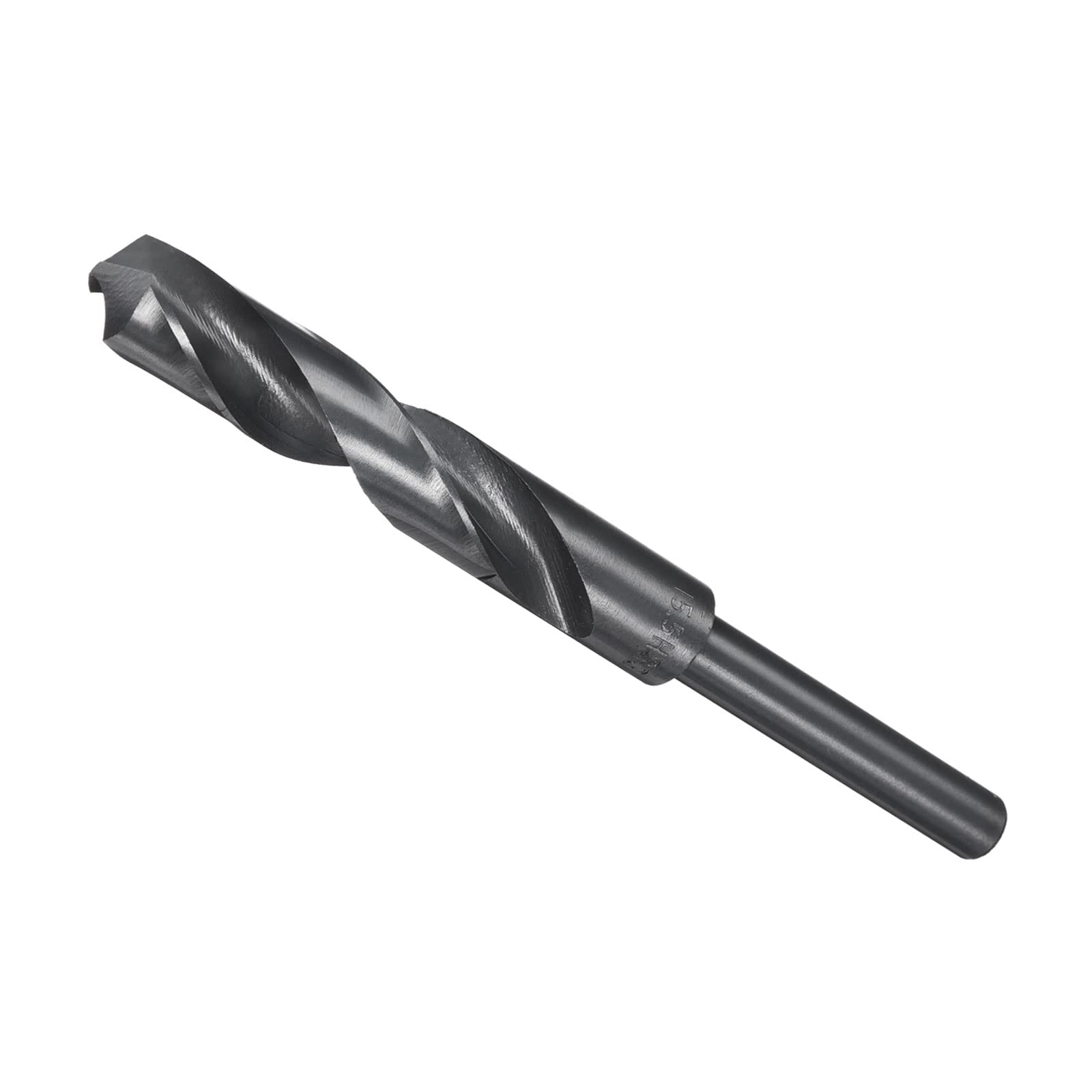 CoCud Reduced Shank Drill Bit, 17mm Cutting Edge 1/2" Shank, Nitride Coated High Speed Steel 9341 Twist Drill Bits - (Applications: for Stainless Steel Metal Wood)