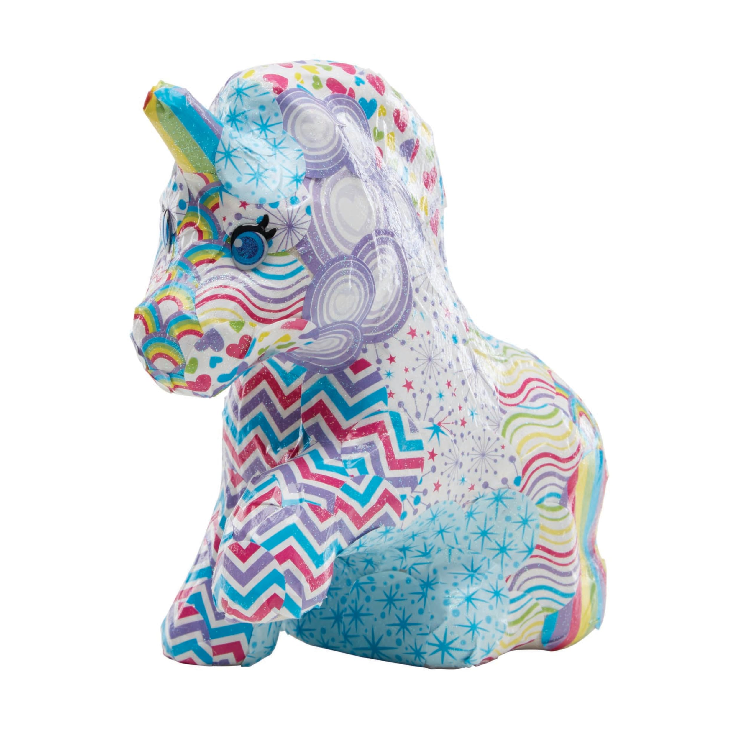 Melissa & Doug Decoupage Made Easy Unicorn Paper Mache Craft Kit with Stickers
