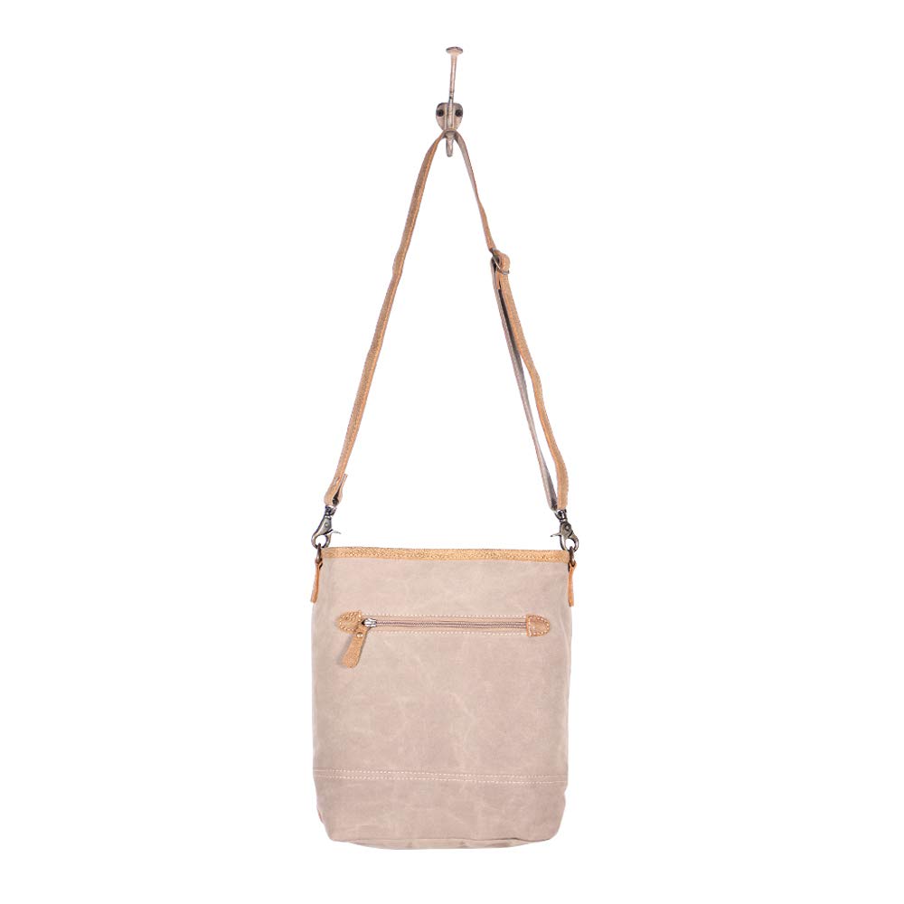 Myra Bags Rusty Canvas, leather & Rug Shoulder Bag S-1895