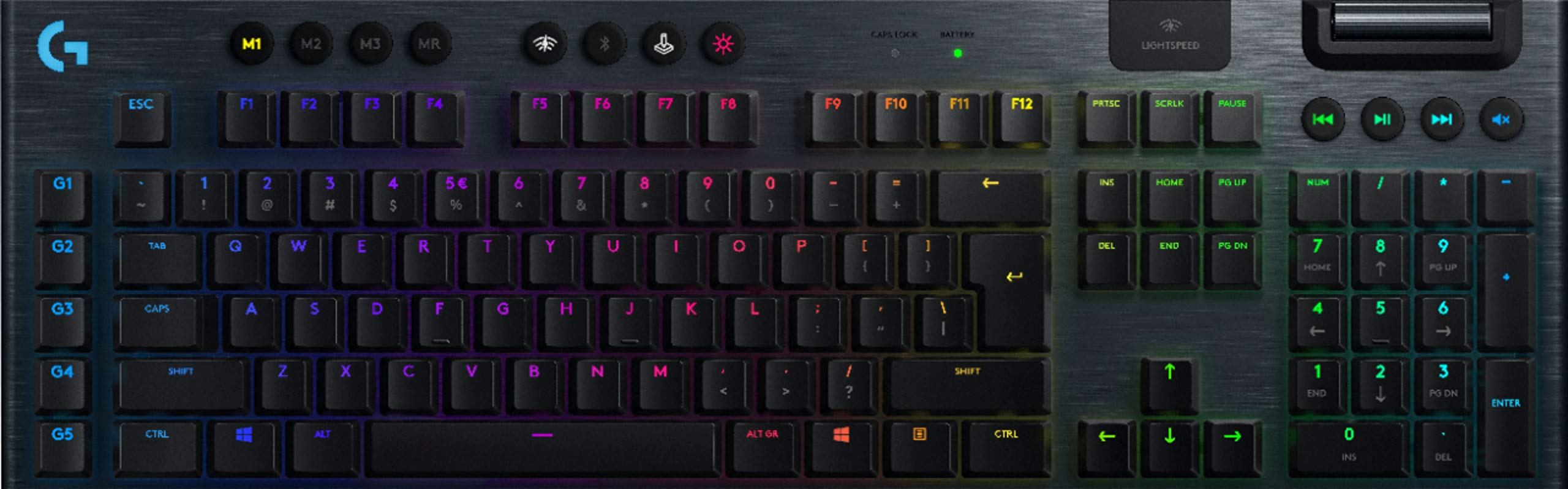 Logitech G915 Wireless Mechanical Gaming Keyboard - Linear (Renewed)