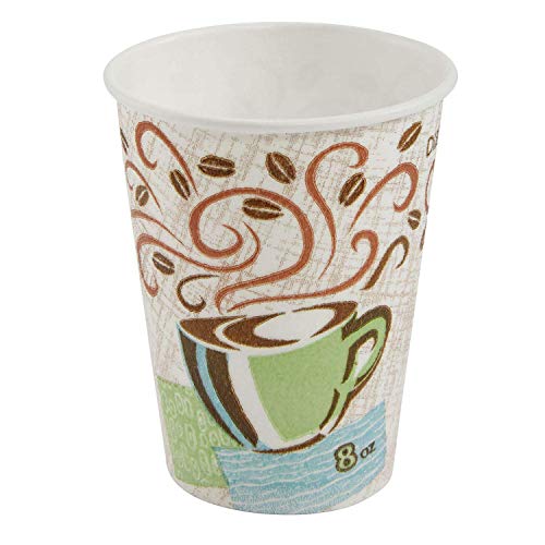 Brend Dixie PerfecTouch Insulated Paper Cups, Coffee Haze, 8 oz. by Dixie Lot of 2