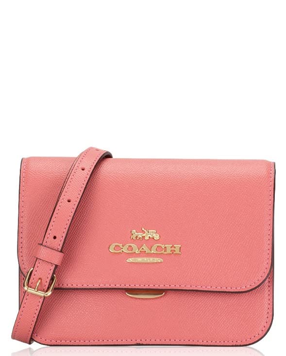 Coach Mini Brynn Leather Crossbody Bag Gold/Taffy