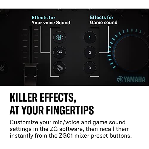 Yamaha ZG01 Gaming Mixer for Voice Chat and Game Streaming