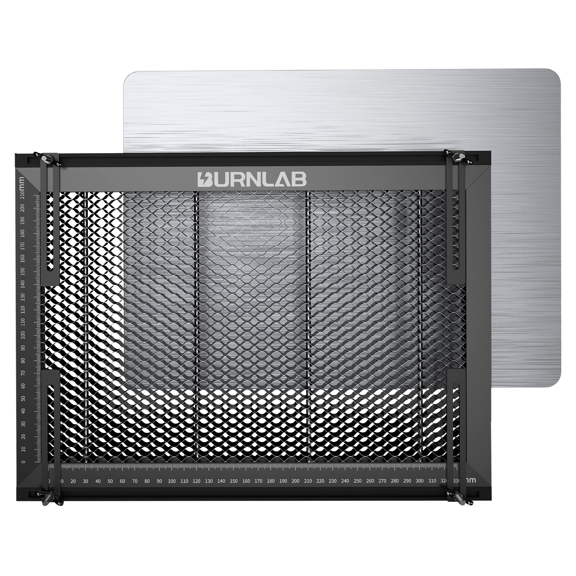 BURNLAB Honeycomb Laser Bed Honeycomb Working Panel Laser Cutting Honeycomb Working Table Board with Aluminum Plate for Fast Heat Dissipation and Table-Protecting,14.96 * 11.42inch