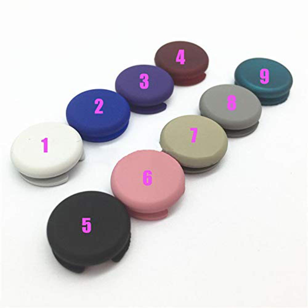 Replacement 3D Analog Thumb Stick Grip Joystick Cap Cover Rocker Button for 3DS 3DSXL New 3DS New 3DS XL LL (Red #4)