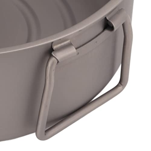 COAECJ Titanium Camping Pot 2L, with Lid and Folding Handle, Camping Cookware for Outdoor Travel Walking Hiking Fishing Beach Picnic Mountaineering Backpacking Camping Pot