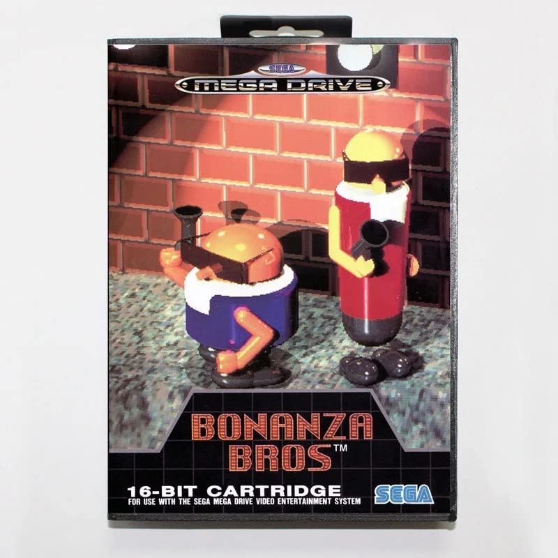 Bonanza Bros Sega MD Games Card For Sega MegaDrive Video Game Console 16 bit MD Card,With Retail Box ( US EU SHELL )