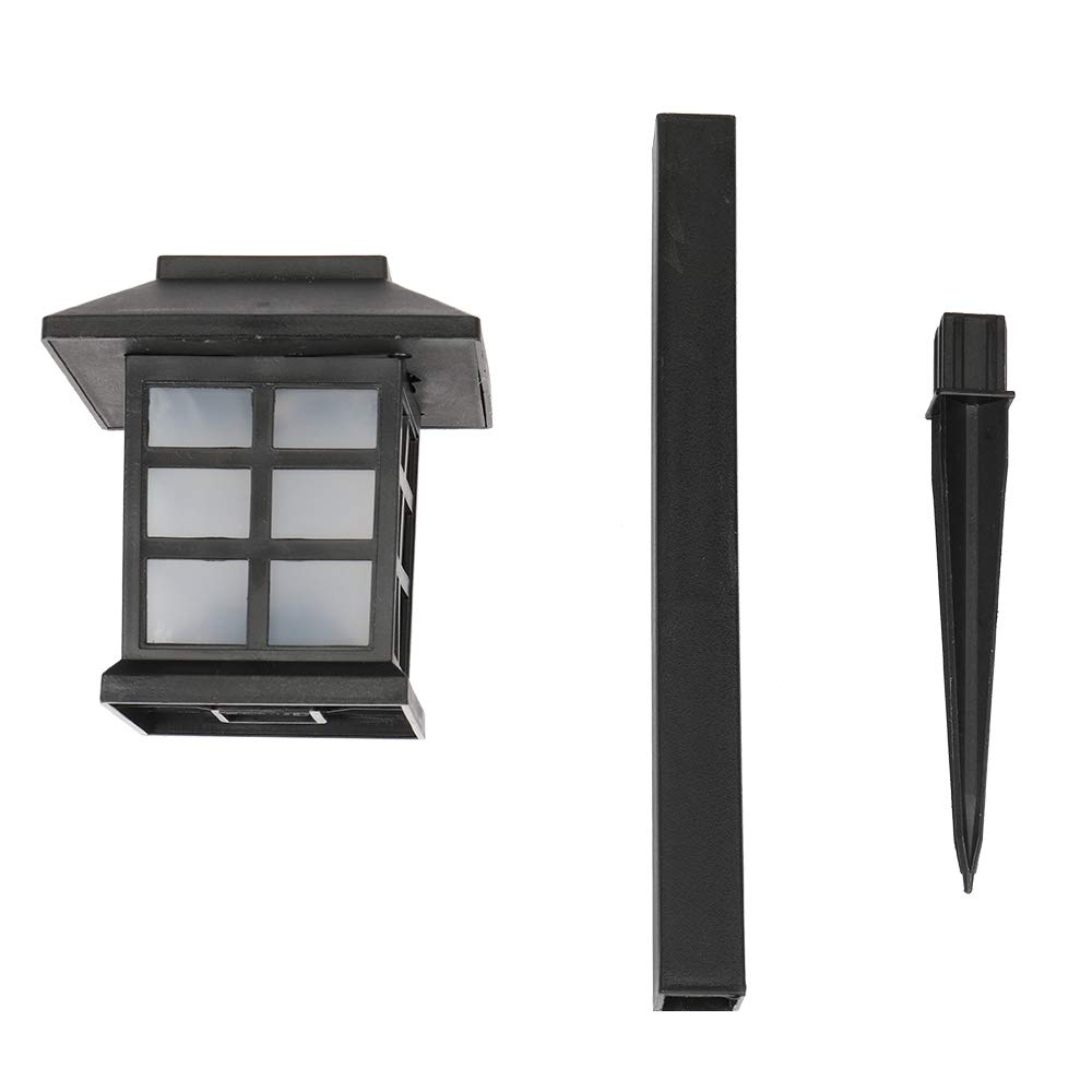 Jarl home 6pcs White LED Solar Lantern Torch Light Garden Landscape Lighting