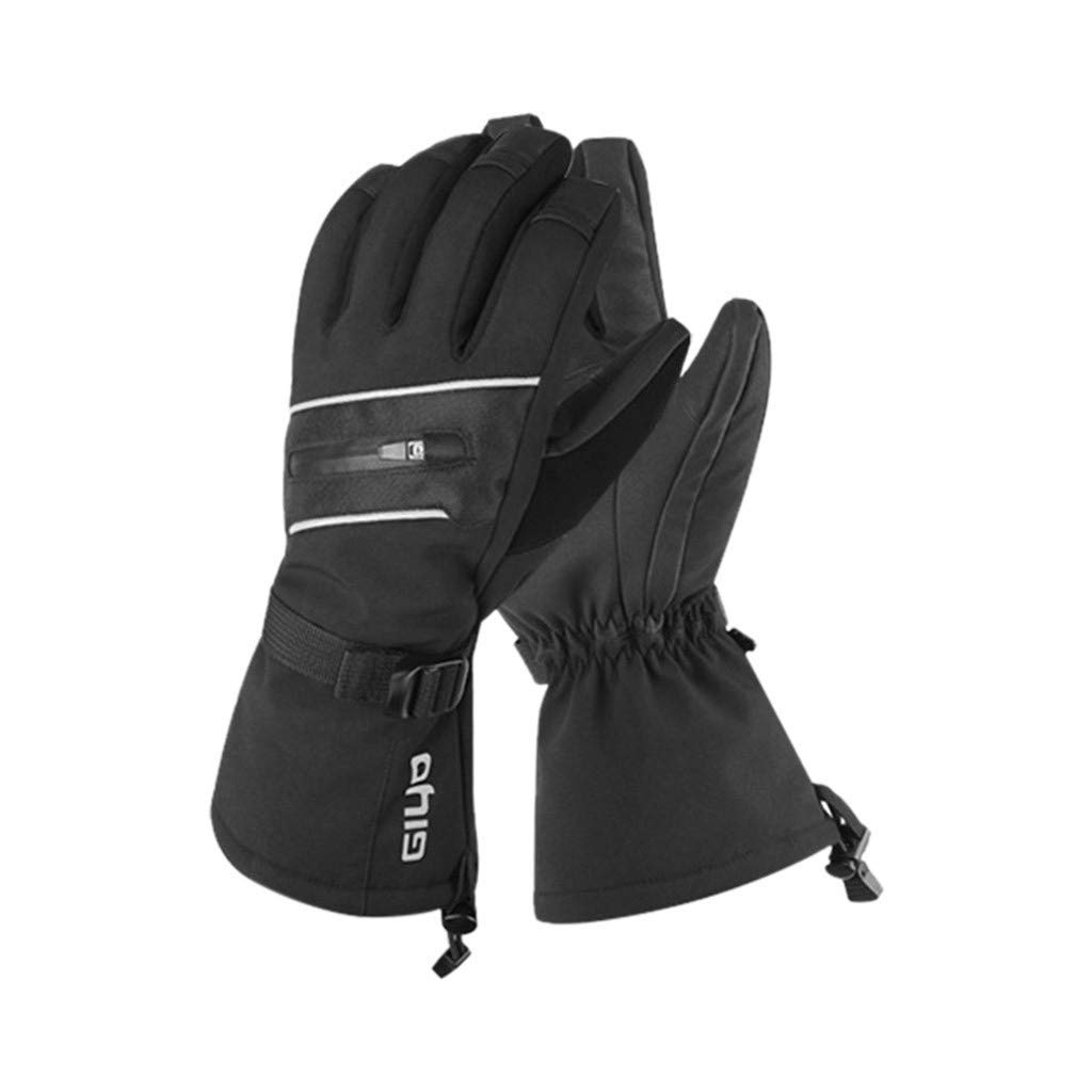 Men Winter Touchscreen Gloves Cycling Gloves Waterproof Thicken Warm Gloves for Running Climbing Skiing Riding Cycling Gloves Mittens