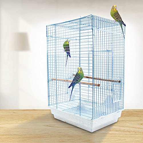 PENN-PLAX Cockatiel & Small Parrot Starter Kit with Birdcage, Cover, and Accessories β Great for Cockatiels, Conures, and Small Parrots β Square Dome β White