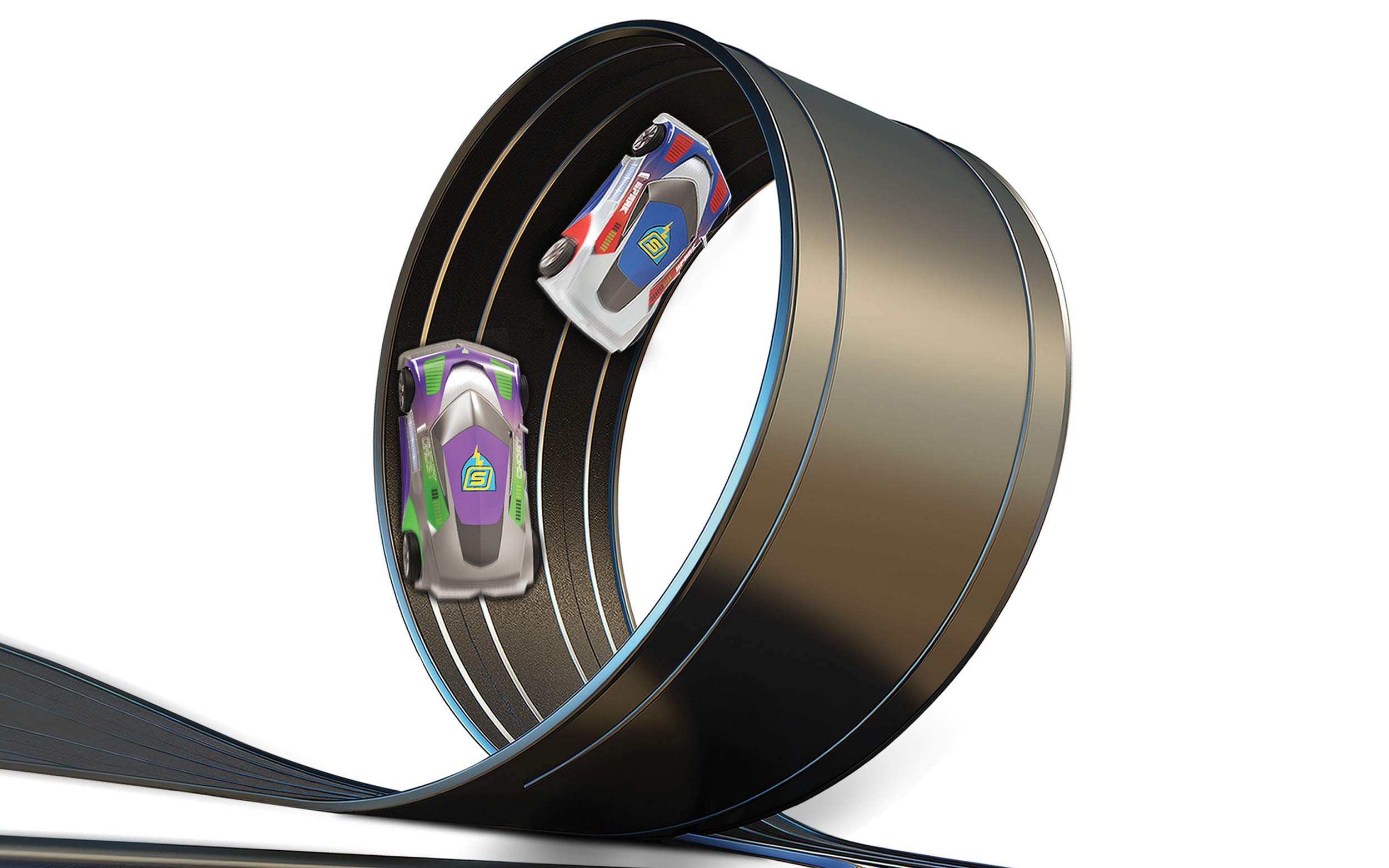 Scalextric Micro Stunt Loop The Loop Track Extension Pack 1:64 Slot Car Race Track G046