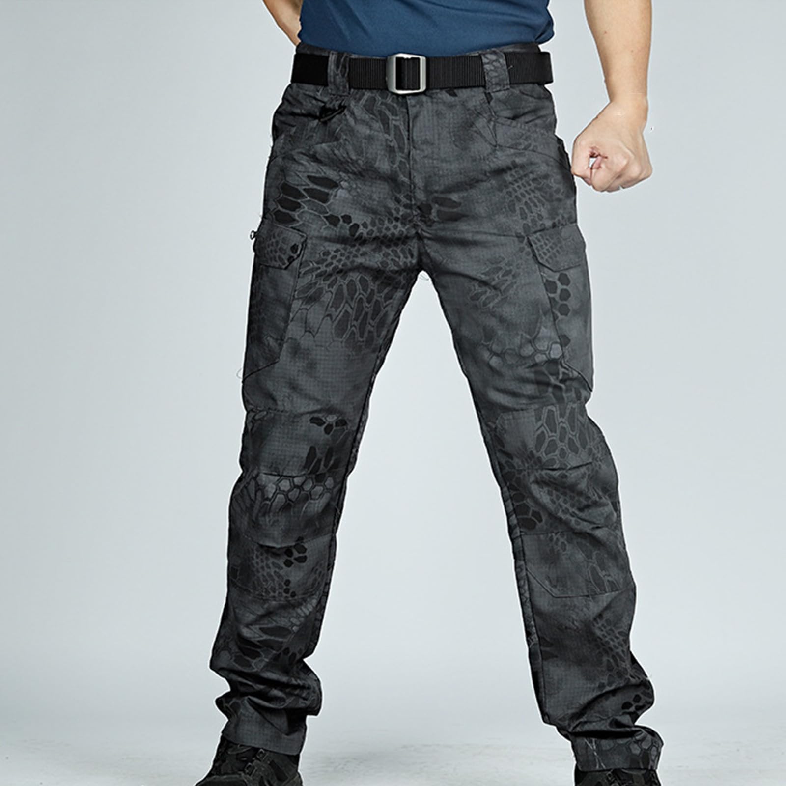 Blczomt Monday Cyber Deals 2023 Men's Tactical Cargo Pants Camouflage Stretch Outdoor Military Assault Pants Water Resistant Combat Pants Cargo Pants Men