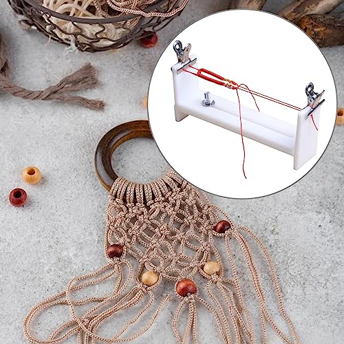 FECCY Jig Bracelet Maker, Bracelet Jig with Clips, U Shape Wristband Maker Acrylic, Hand Knitting Control Simple Operation for Bracelet Making DIY Bracelet Tool (Acrylic)