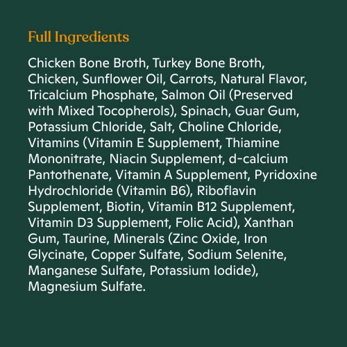 Made by Nacho Wet Cat Food Broth Meal Topper, Cage-Free Shredded Chicken in Bone Broth for Extra Hydration, Limited-Ingredient Sensitive Diet, 24 Pouches 2.5oz