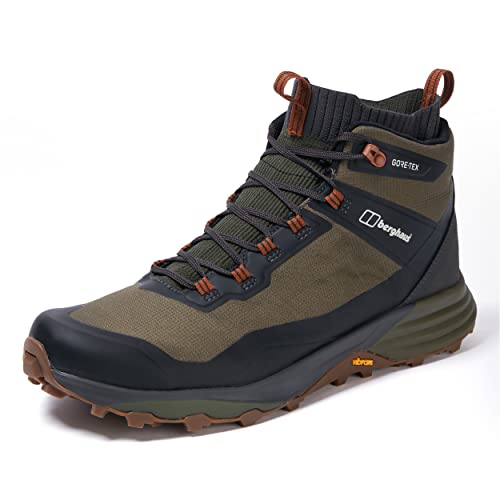Berghaus Men's Classic Boots Hiking, Dark Brown Dark Green, 12