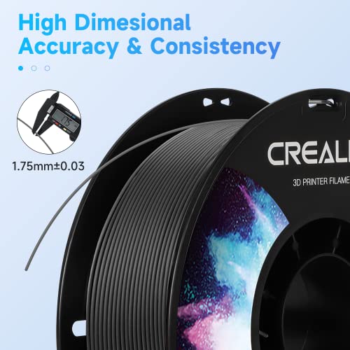 Official Creality 3D Printer Filament, ABS Filament 1.75mm No-Tangling, Strong Bonding and Overhang Performance Dimensional Accuracy +/-0.02mm, 2.2lbs/Spool