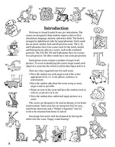 Super Duper Publications | 134 Sound-Loaded Scenes for Articulation: 20 Sounds plus Blends Book | Educational Learning Resource for Children