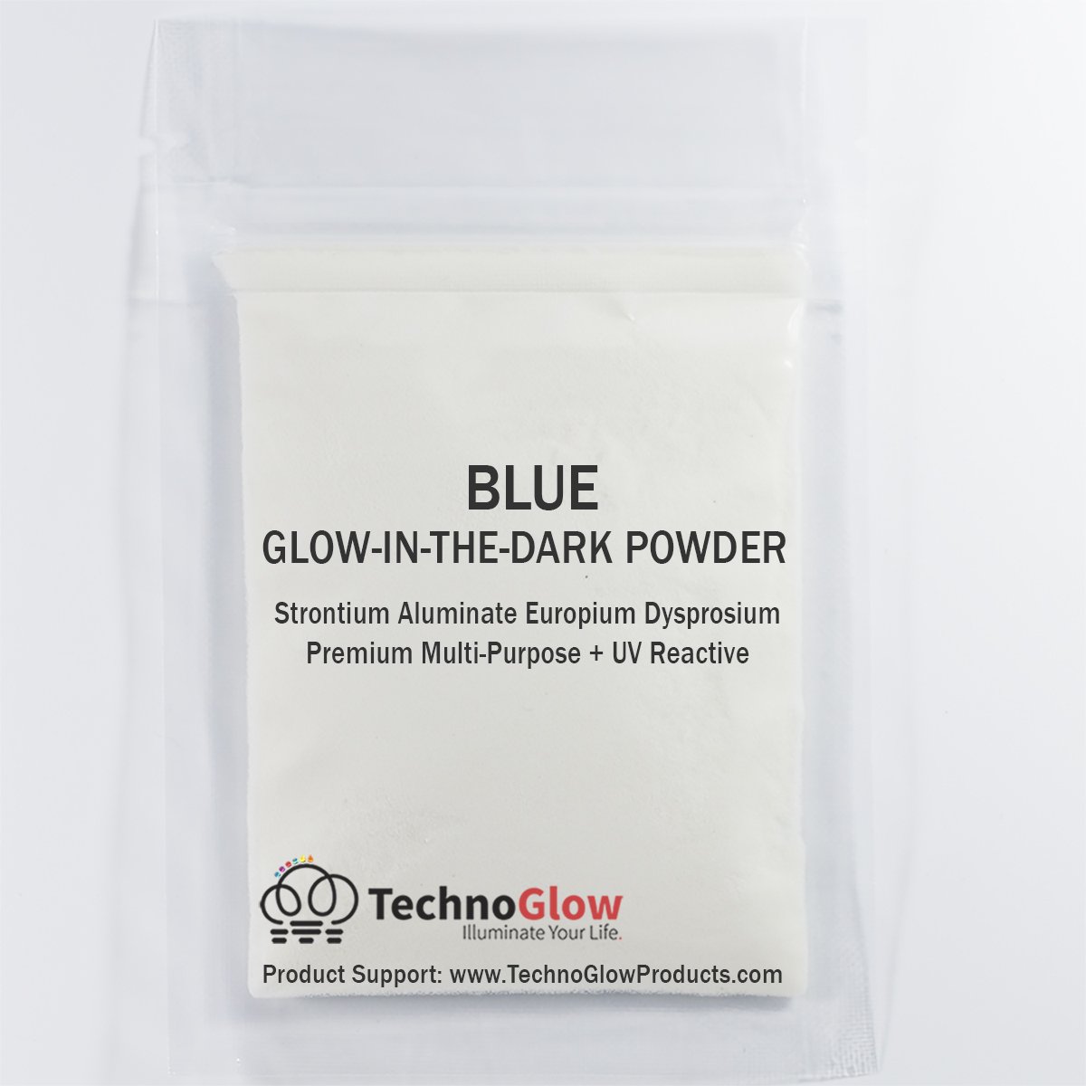 Glow in the Dark Powder, Natural Blue for Resin, Epoxy, Acrylics, Paint, Slime, Sealers - 50 Grams